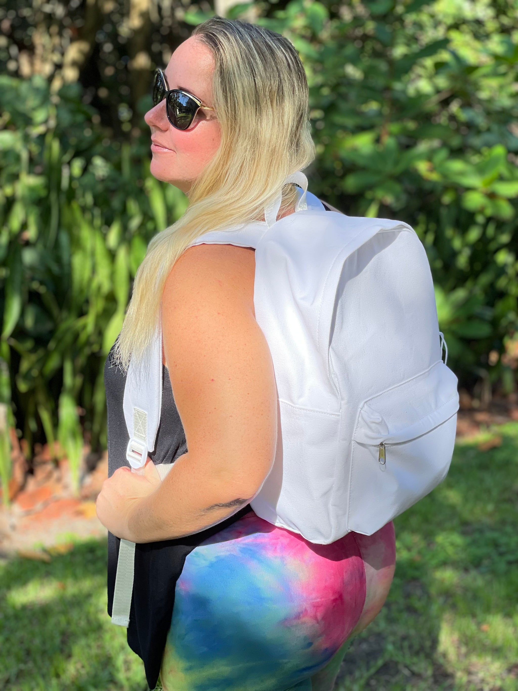 Plain White DIY Backpack | Piggy Back Life – piggybacklife